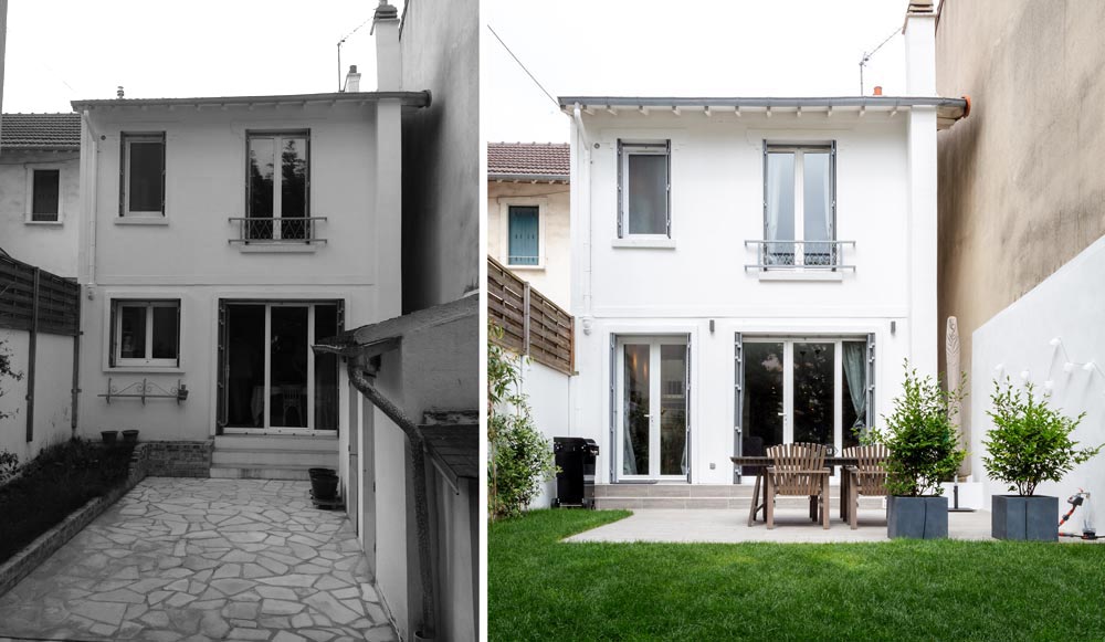 Avant Après Rénovation Dune Maison De Ville Avec Un Escalier